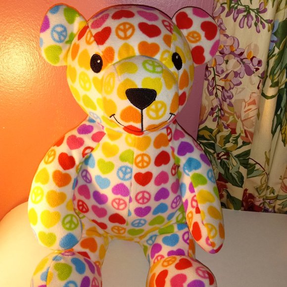 Toys | Melissa Doug Bear Groovy Toy Plush Stuff Animal 17 Rainbow ...